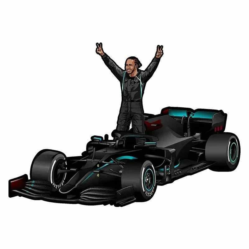Formula 1 Race Car Driver 'Lewis Hamilton' 3D Wood Jigsaw Puzzle